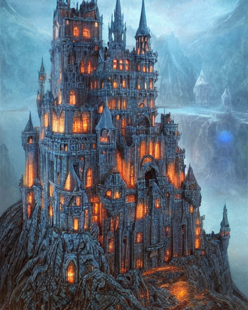 Futuristic Castle Concept Art
