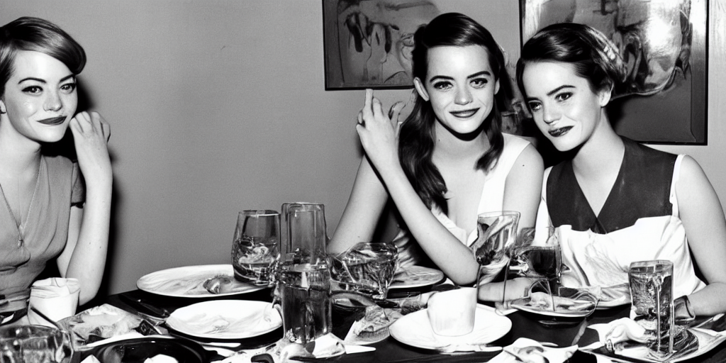 Emma Stone Black And White Couch