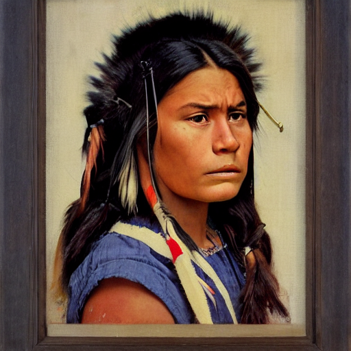 Young Native American Profile