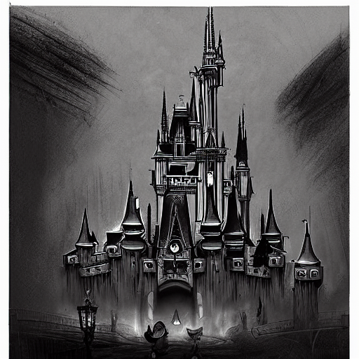 Evil Castle Drawing