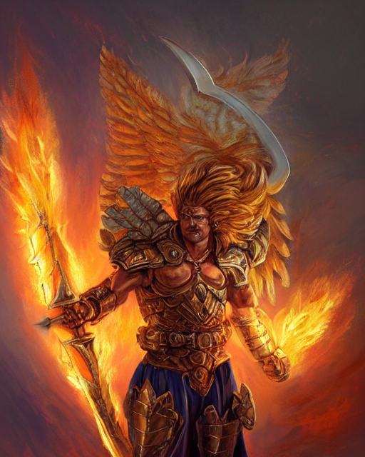 Flaming Angel Warrior