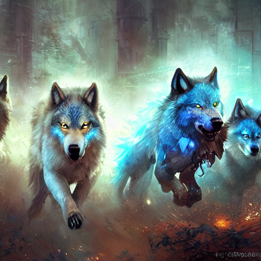 Fantasy Wolf Pack