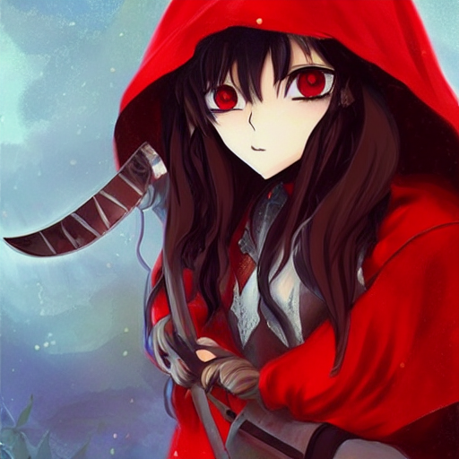 Anime Red Riding Hood And Wolf