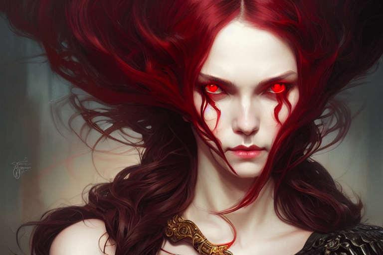 Evil Girl Face