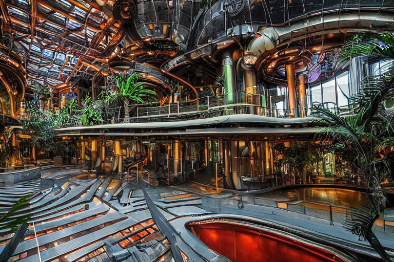 Futuristic Building Interior