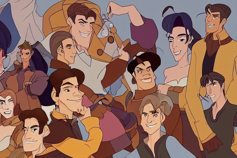 prompthunt: a diverse group of character designs in the style of ...