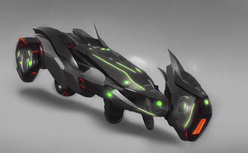 Futuristic Hover Bike
