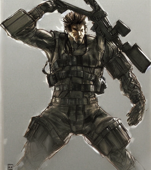 Metal Gear Snake Concept Art
