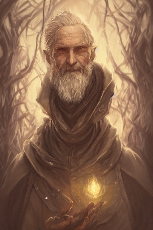 prompthunt: A portrait of an old male wizard by ross tran, hyper ...