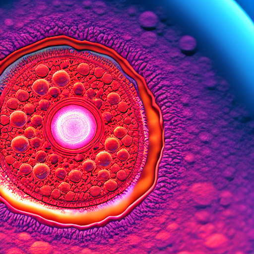 Electron Microscope Color Images Cell