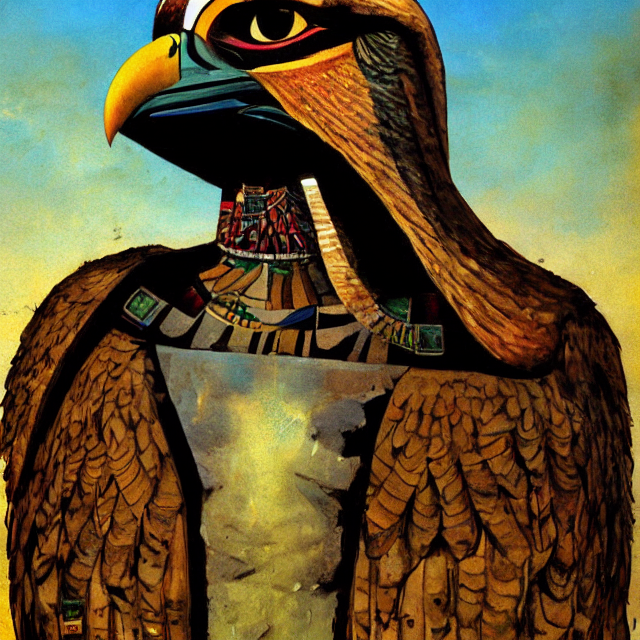 Horus Falcon Drawing
