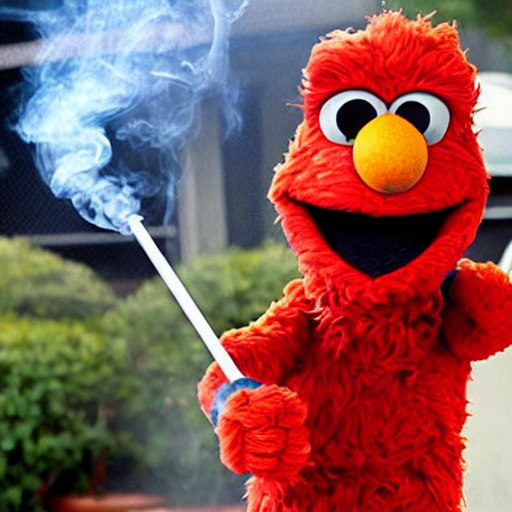 Elmo Smoking Weed