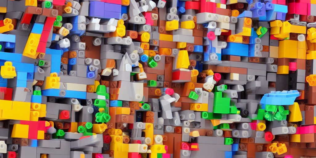 prompthunt: tiny mixels creature made of one brick, big round cute eyes ...