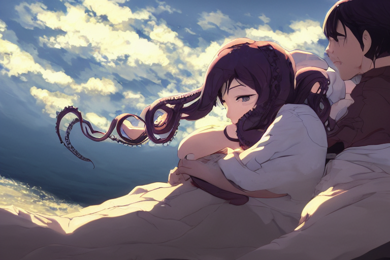 Anime Octopus Girl