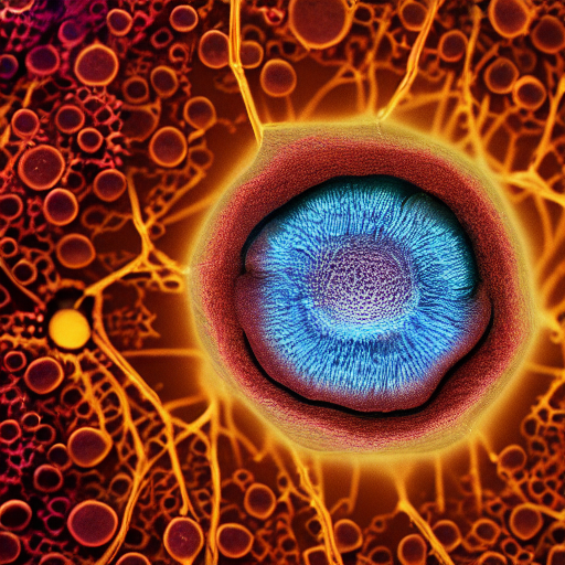 Electron Microscope Images Color