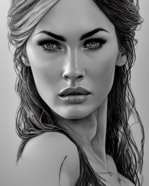 Pencil Drawings Of Megan Fox