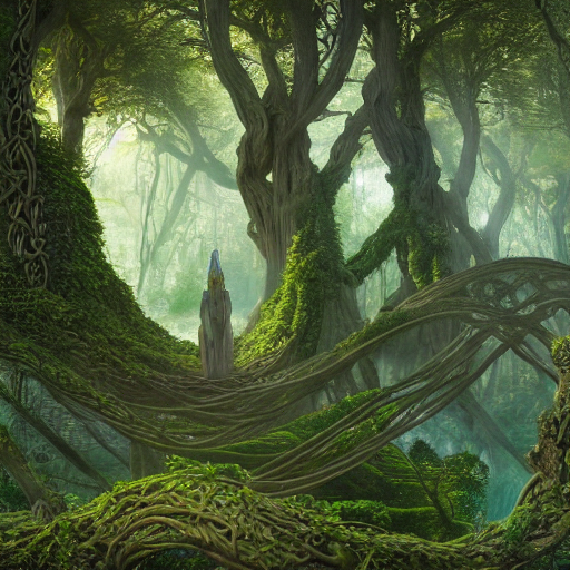 Tangled Concept Art Forest