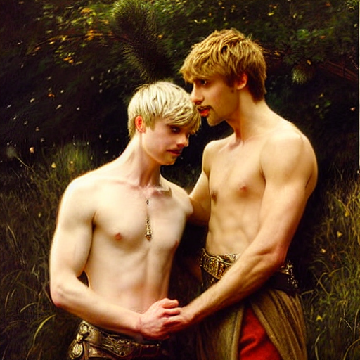 Colin Morgan And Bradley James Shirtless