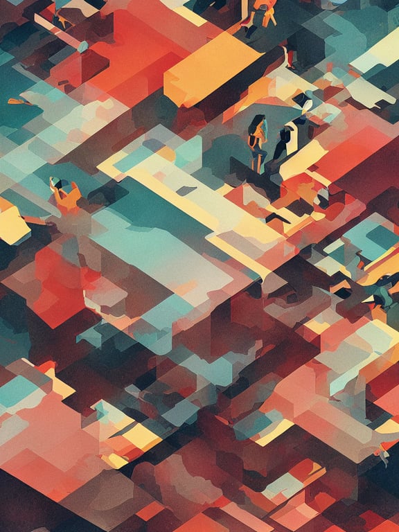 prompthunt: editorial illustration book computer palette, fine texture ...