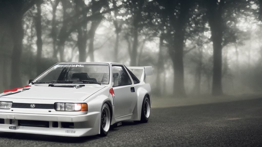 prompthunt: realistic takumi fujiwara's toyota ae 8 6 from initial d, cinematic, nikon d 7 5 0 ...
