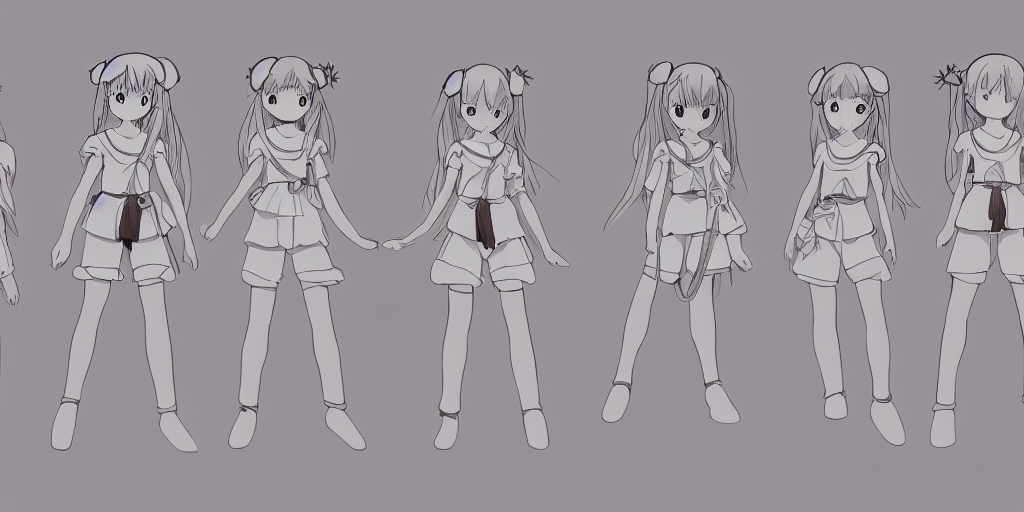 prompthunt: a magical adventurer little girl character anime model ...