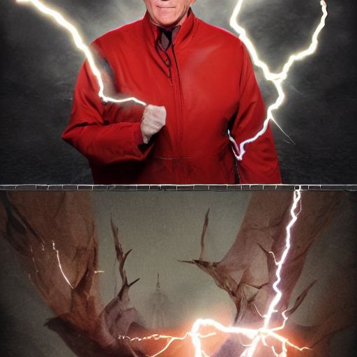 prompthunt: mike pence lightning wizard