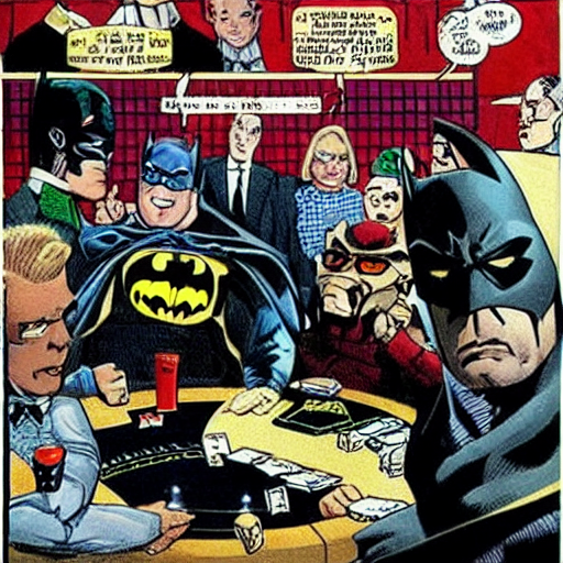 Batman Playing Poker