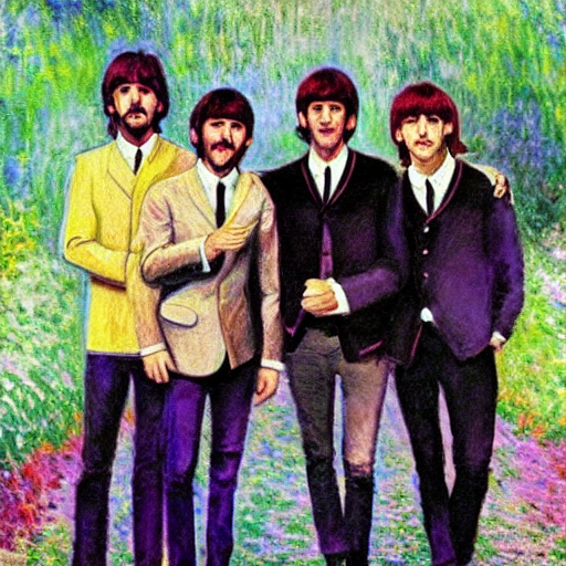 The Beatles Color Wallpaper