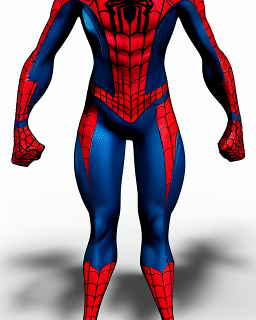 Spiderman Standing Up Straight
