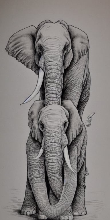 Elephant Ears Drawing