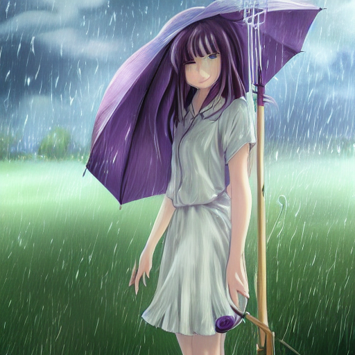 Anime Rain Drops