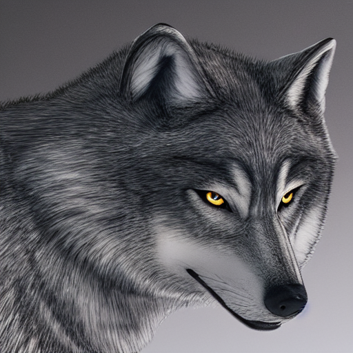 Female Wolf Drawing