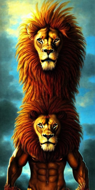 Lion With Human Body