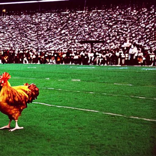 Chicken Playing Football