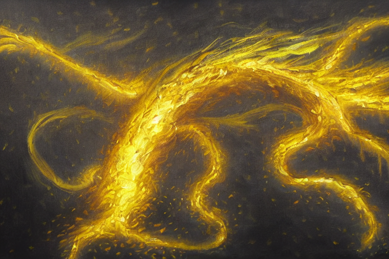 Yellow Lightning Dragon