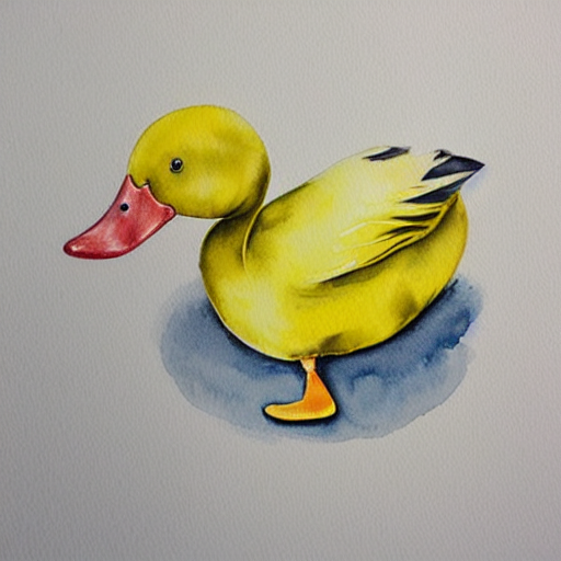 Yellow Duck Painting