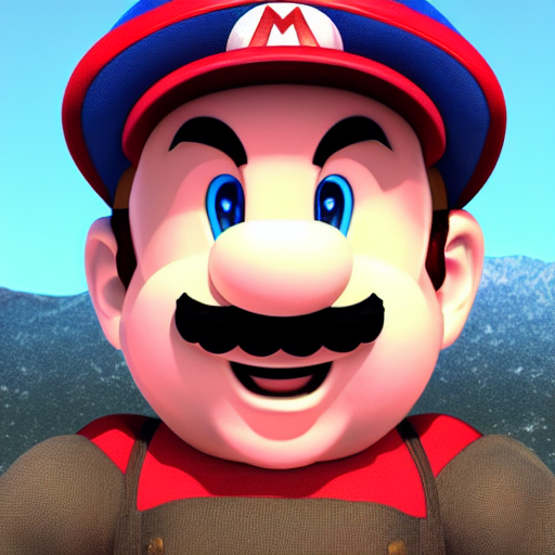 prompthunt: Uncanny valley realistic Super Mario, 3d render, highly ...