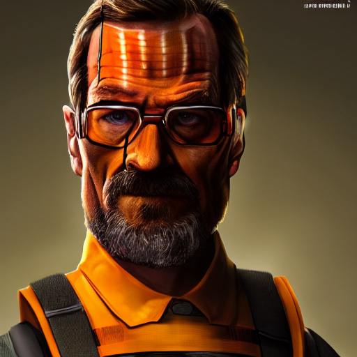 prompthunt: Bryan Cranston dressed up as Gordon Freeman for Half Life ...