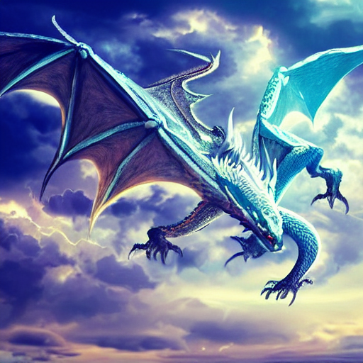 Real Dragon Flying In The Sky