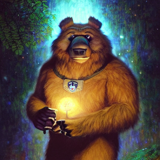 prompthunt: a portrait of a male manbearpig in starfleet uniform at ...