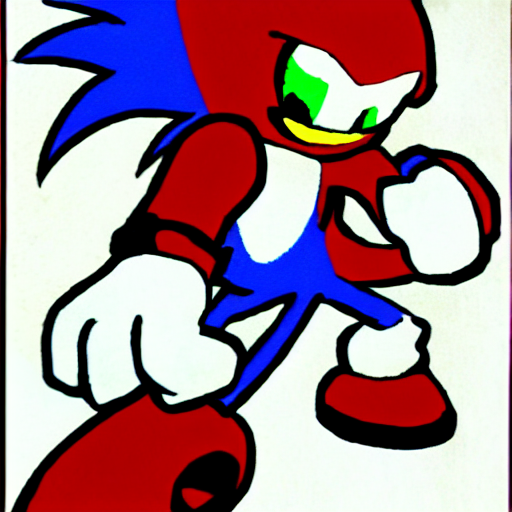 Bad Sonic The Hedgehog Drawing