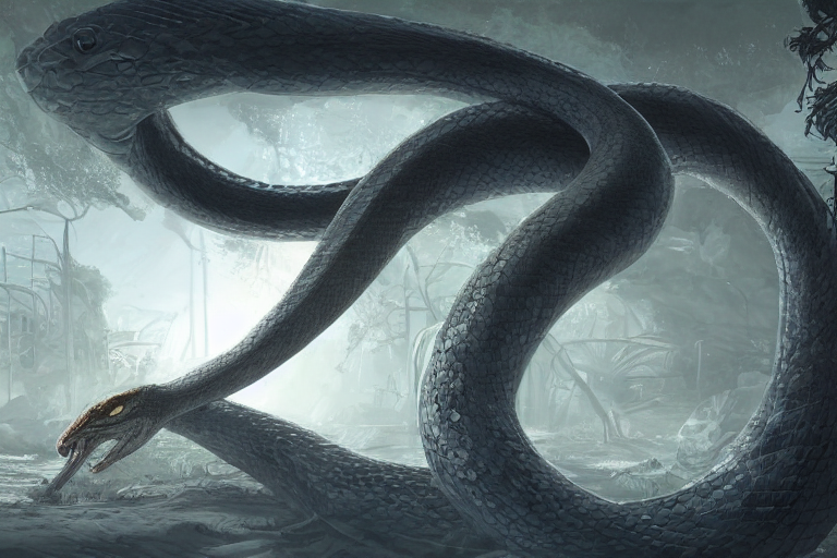 Giant Snake Drawings
