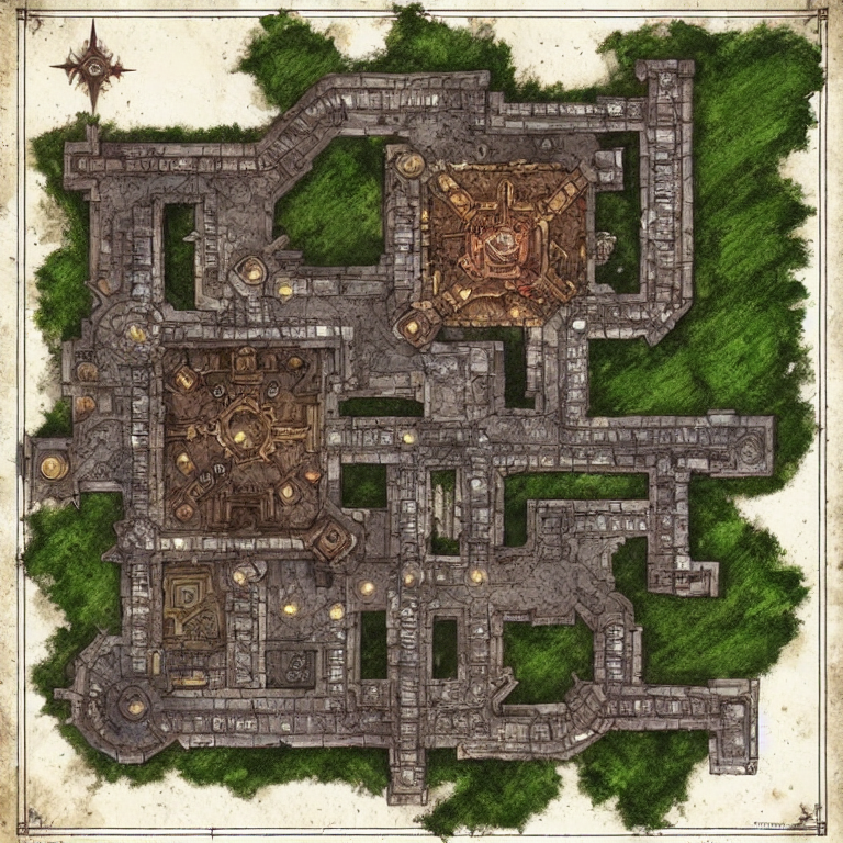 Fantasy Castle Floor Plan