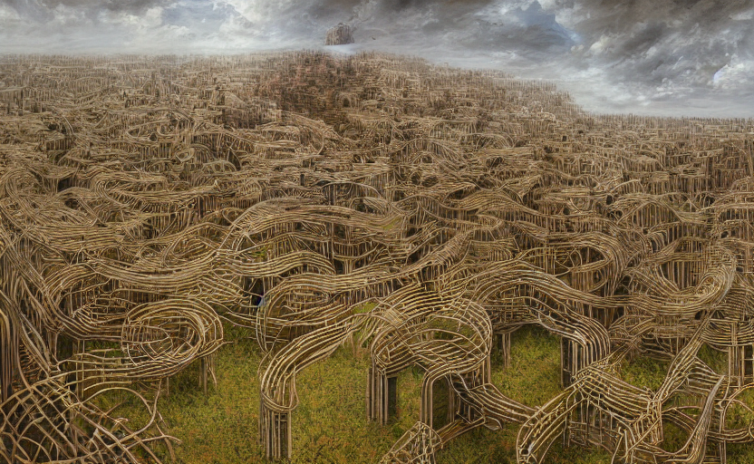 prompthunt: photorealistic surreal landscape by peter gric