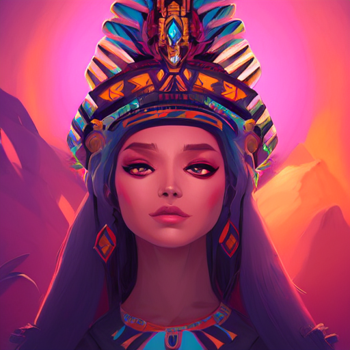 Aztec Queen Art