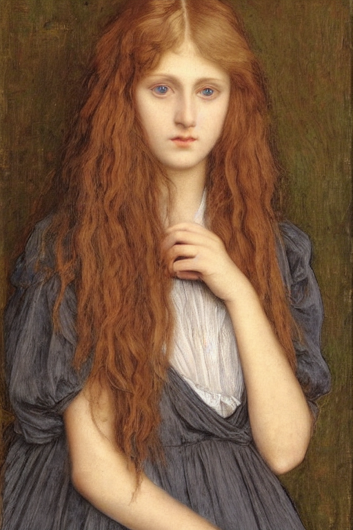 Pre Raphaelite Hair