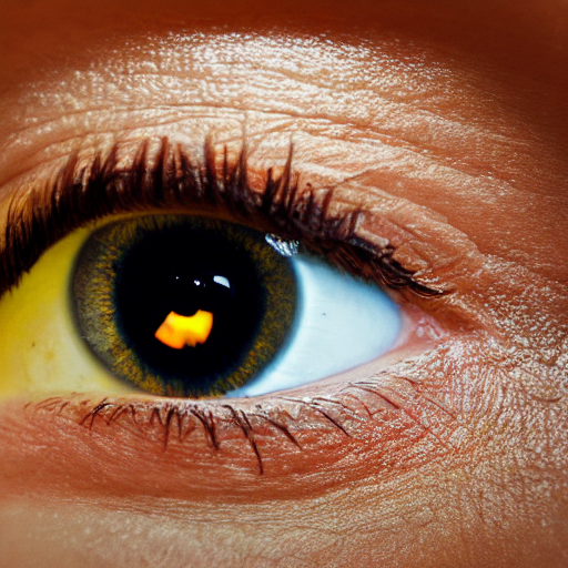 Glowing Yellow Eyes Human