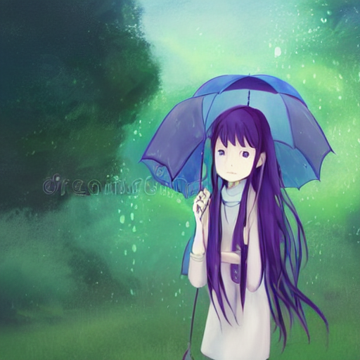 Anime Rain Drops
