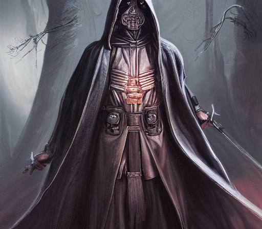 prompthunt: ww 1 sith sorcerer, hooded cloaked sith lord, full head ...