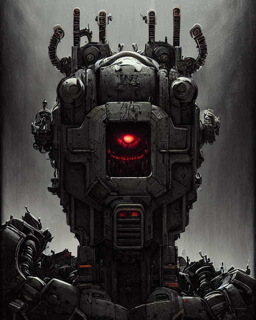 Scary Robot Art
